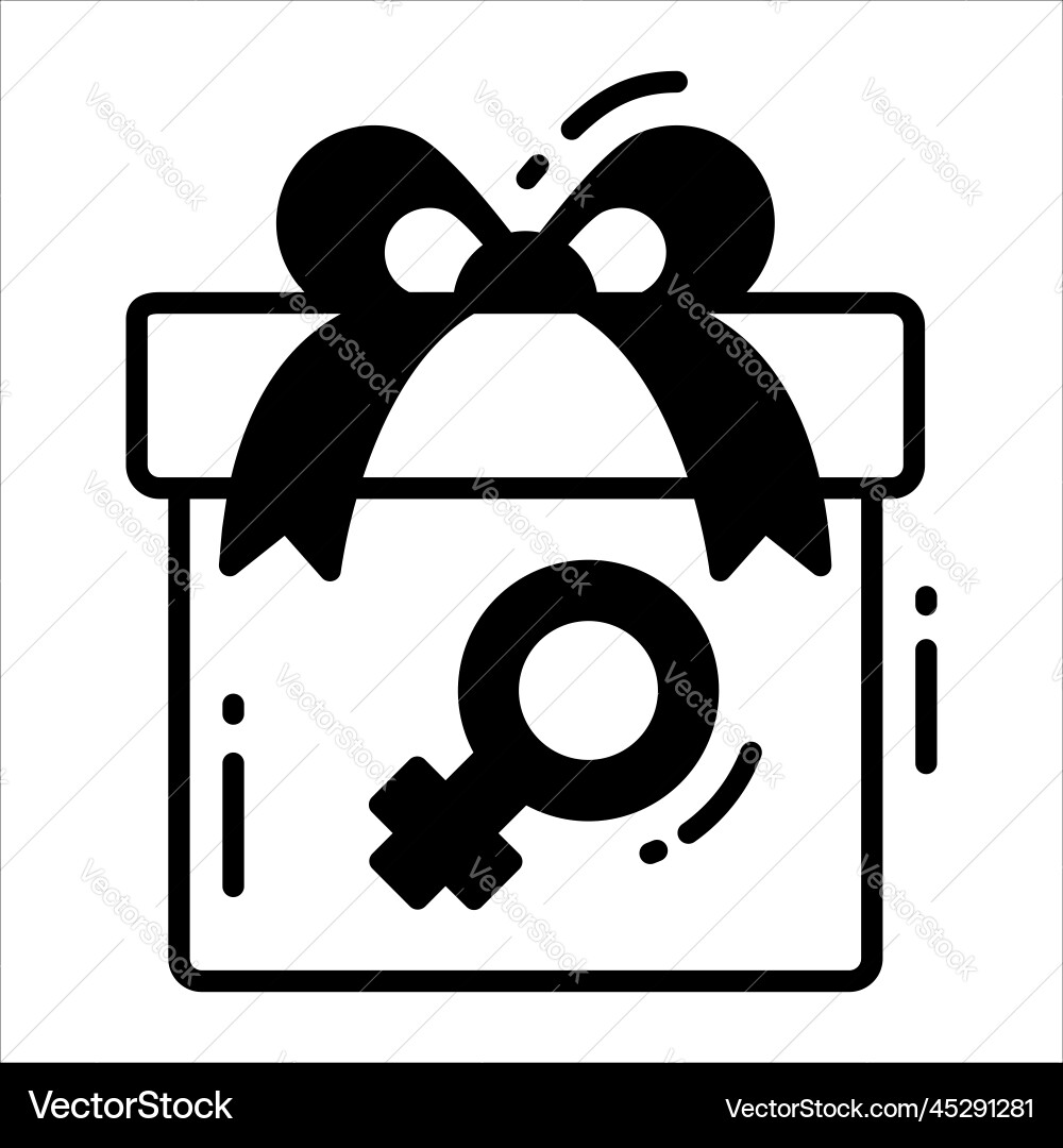 Gift icon sign and symbol icon Royalty Free Vector Image