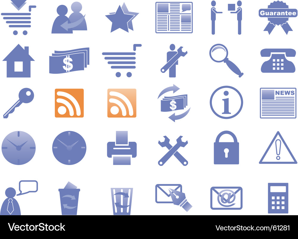 Internet and website Royalty Free Vector Image