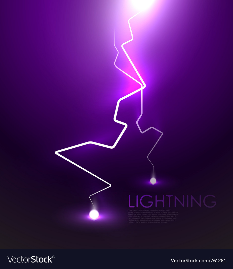 Lightning background Royalty Free Vector Image