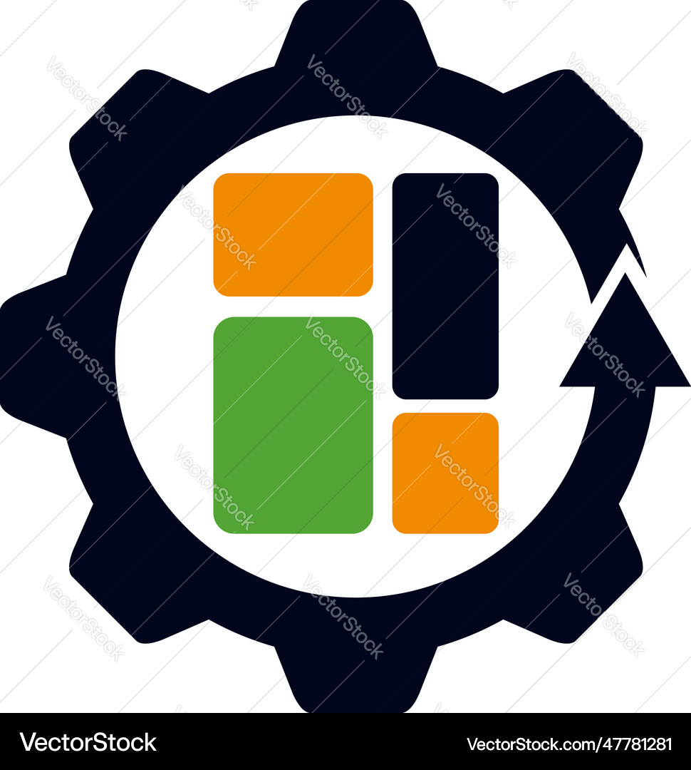 Management logo template icon brand identity Vector Image