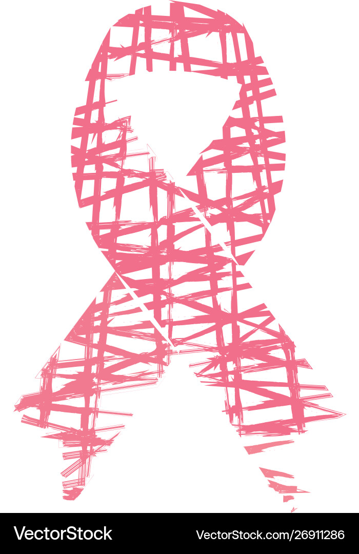 Breast cancer symbol Royalty Free Vector Image