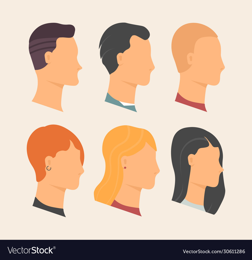Different human face Royalty Free Vector Image
