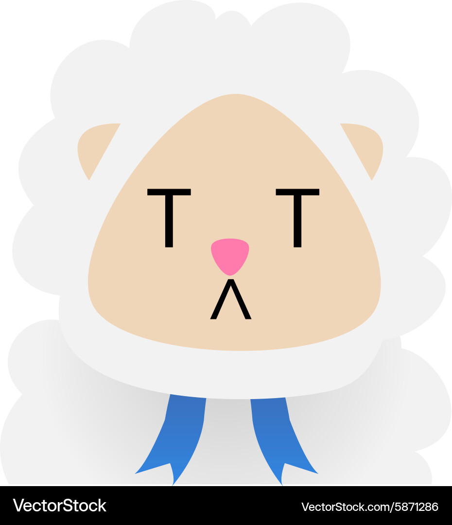 Isolated sheep with facial expressions Royalty Free Vector