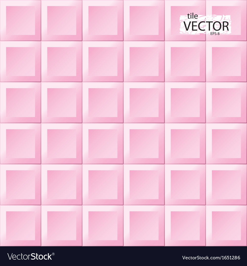 Pink tiles pattern Royalty Free Vector Image - VectorStock