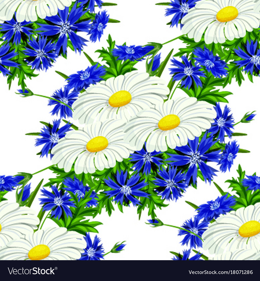 Seamless flower pattern Royalty Free Vector Image