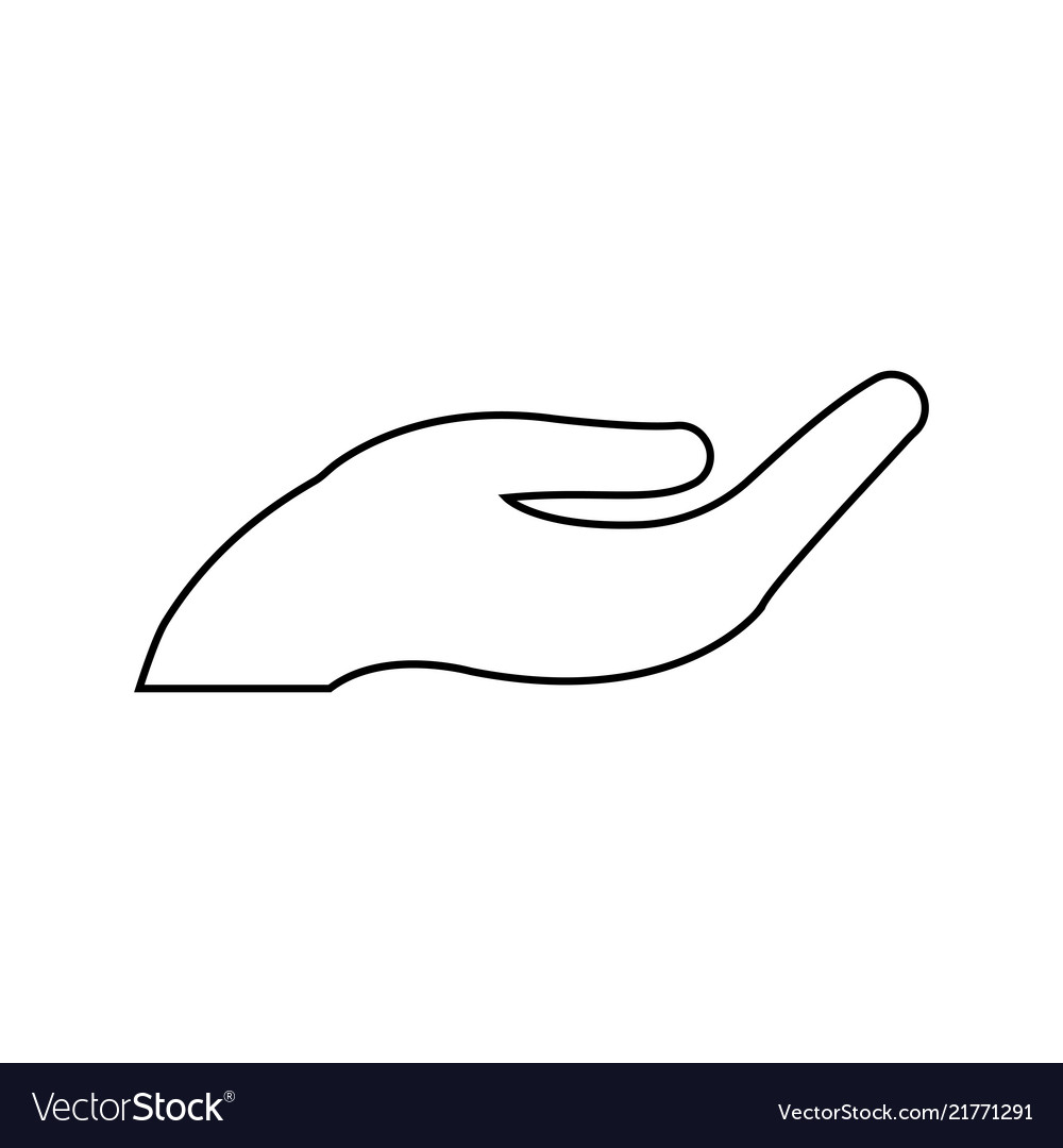 Abstract hand expression Royalty Free Vector Image