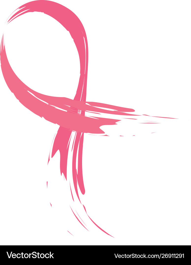 Breast cancer symbol Royalty Free Vector Image
