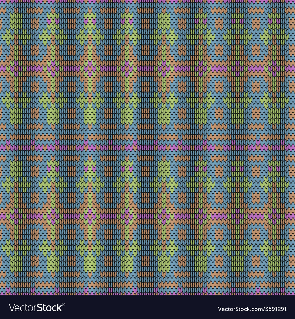 Color knitted seamless pattern 10 eps Royalty Free Vector