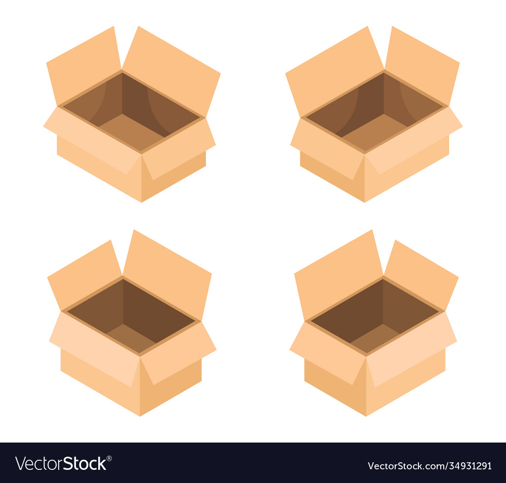 Isometric box Royalty Free Vector Image - VectorStock