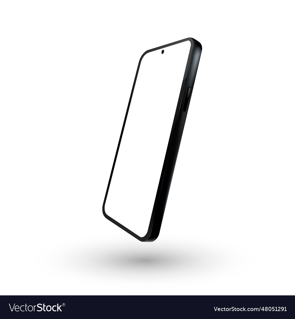 Realistic detailed 3d view of phone isolated Vector Image