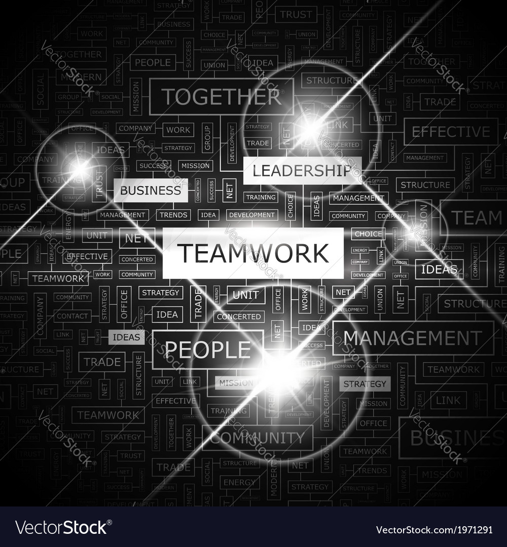 Teamwork Royalty Free Vector Image - VectorStock