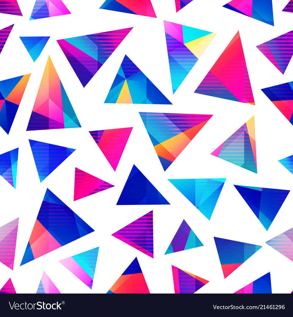 Bright triangle pattern Royalty Free Vector Image