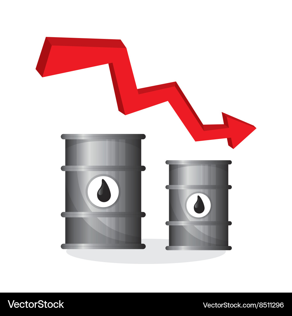 Flat about oil price petroleum Royalty Free Vector Image