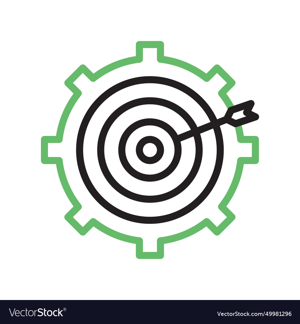 Goals management icon image Royalty Free Vector Image