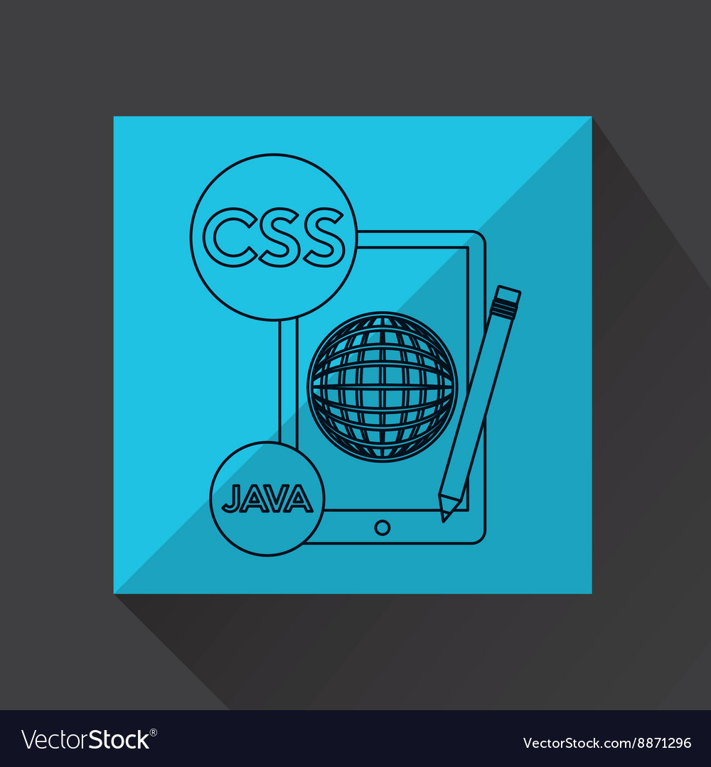 Programming language design Royalty Free Vector Image