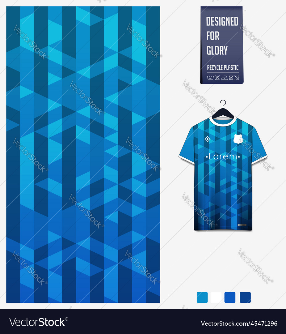 Soccer jersey pattern design geometric pattern Vector Image