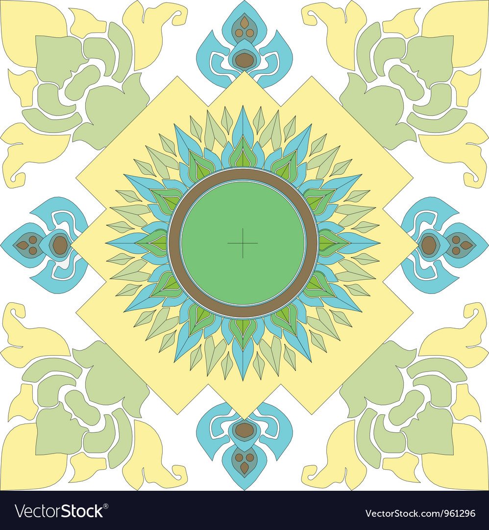 Thai pattern graphic Royalty Free Vector Image