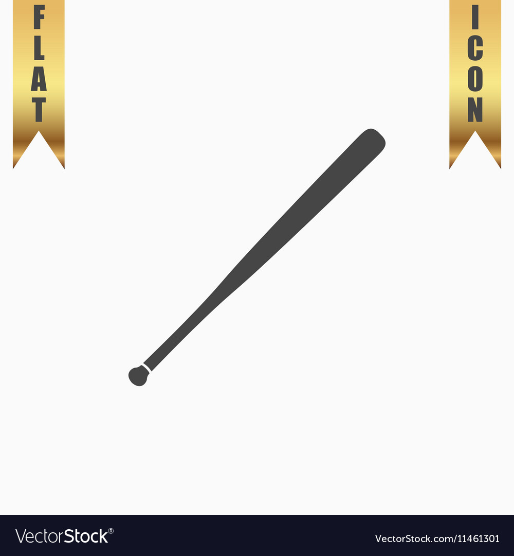 Baseball bat icon Royalty Free Vector Image - VectorStock