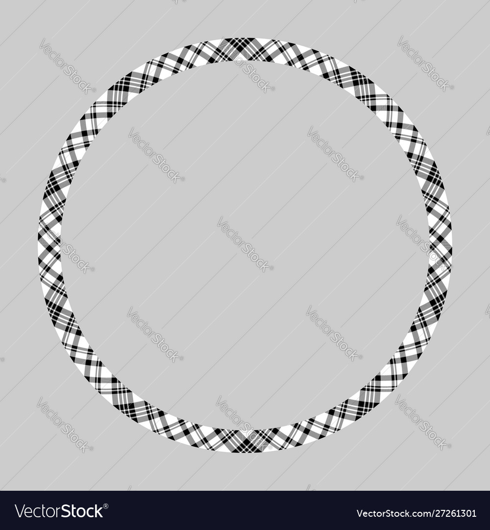 Circle borders and frames round border pattern Vector Image