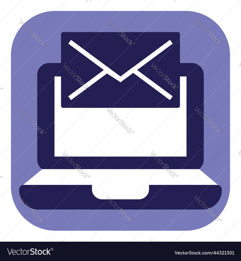 Computer communication on a white background Vector Image