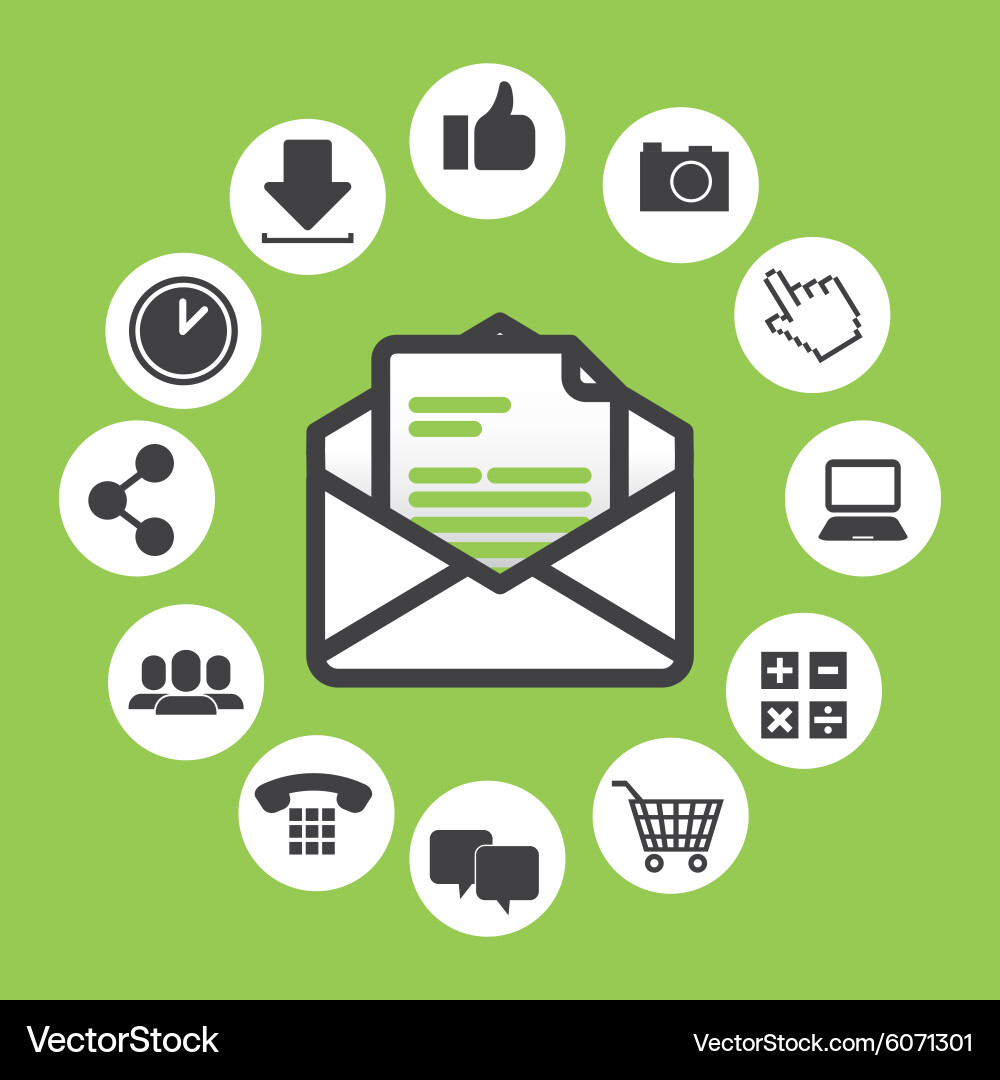 Email design Royalty Free Vector Image - VectorStock