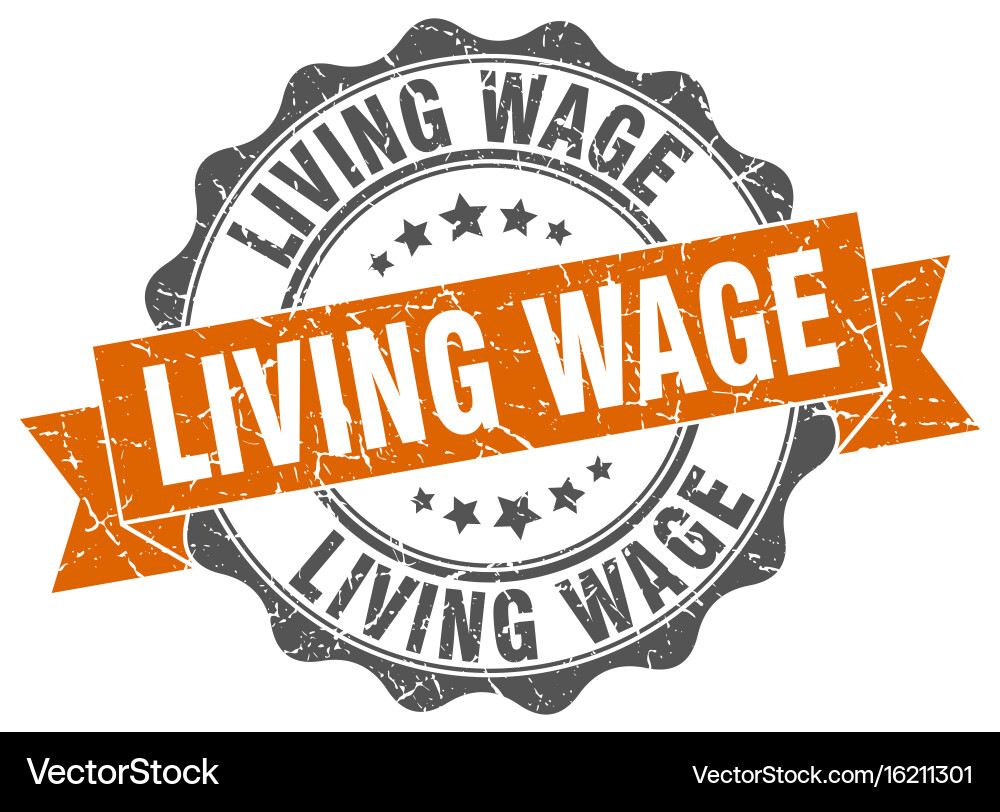 Living wage stamp sign seal Royalty Free Vector Image