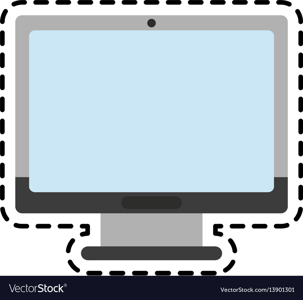 Monitor computer icon Royalty Free Vector Image