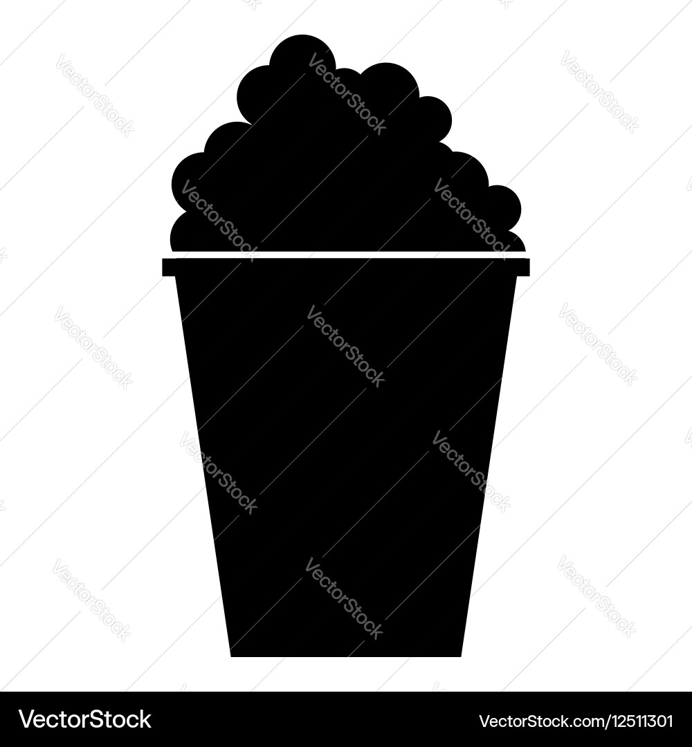 Popcorn icon simple style Royalty Free Vector Image