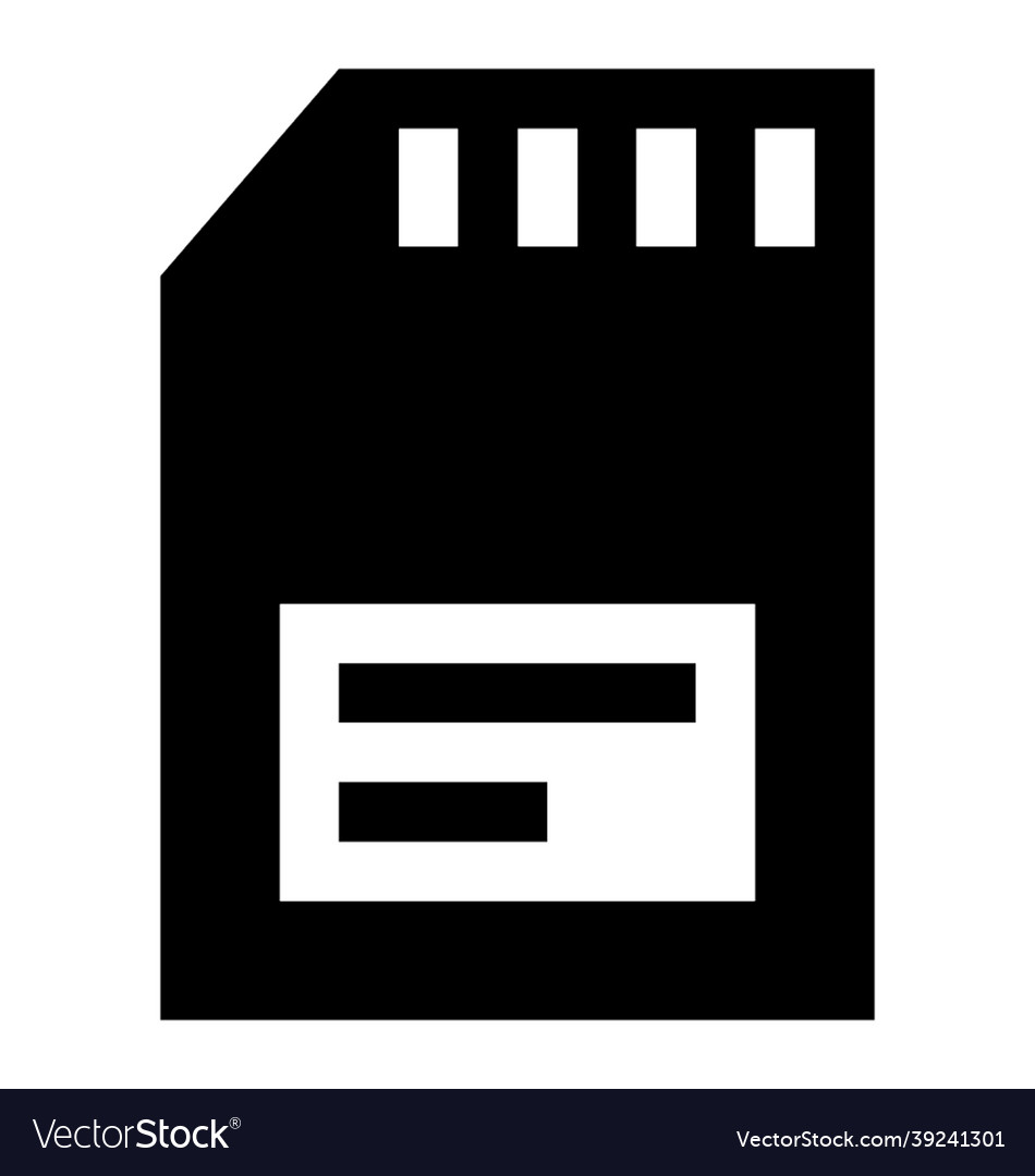 Sd card Royalty Free Vector Image - VectorStock