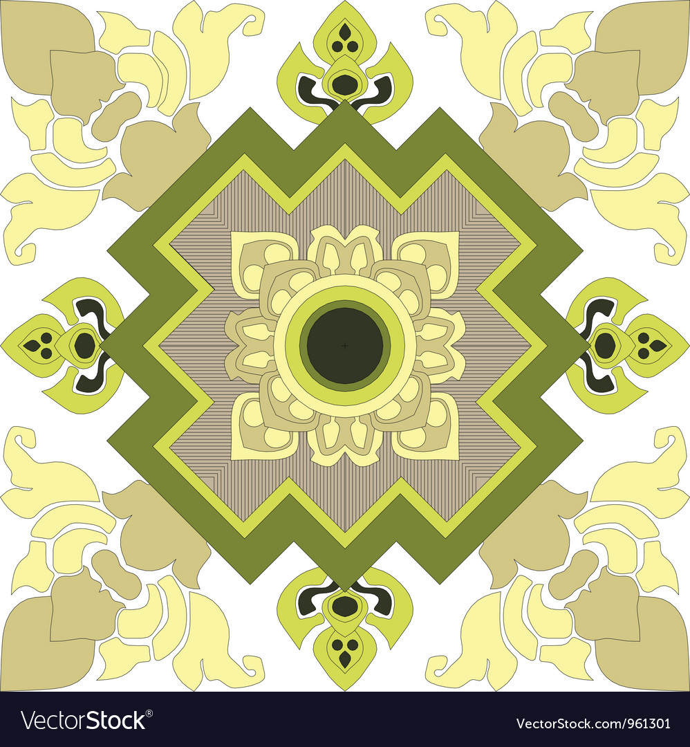 Thai pattern graphic Royalty Free Vector Image