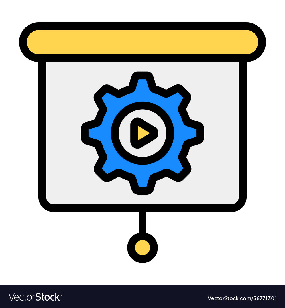 Video presentation Royalty Free Vector Image - VectorStock