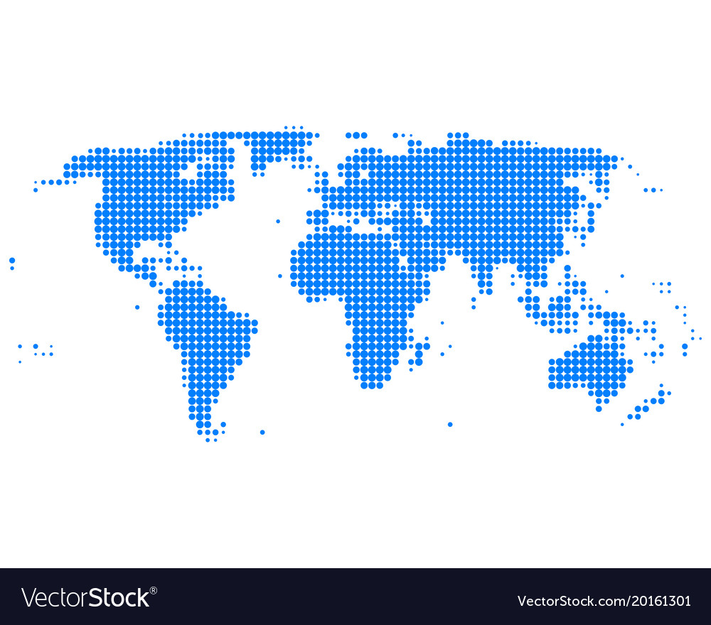 World map Royalty Free Vector Image - VectorStock