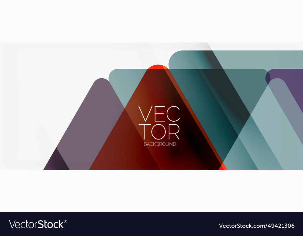Abstract background color transparent triangles Vector Image