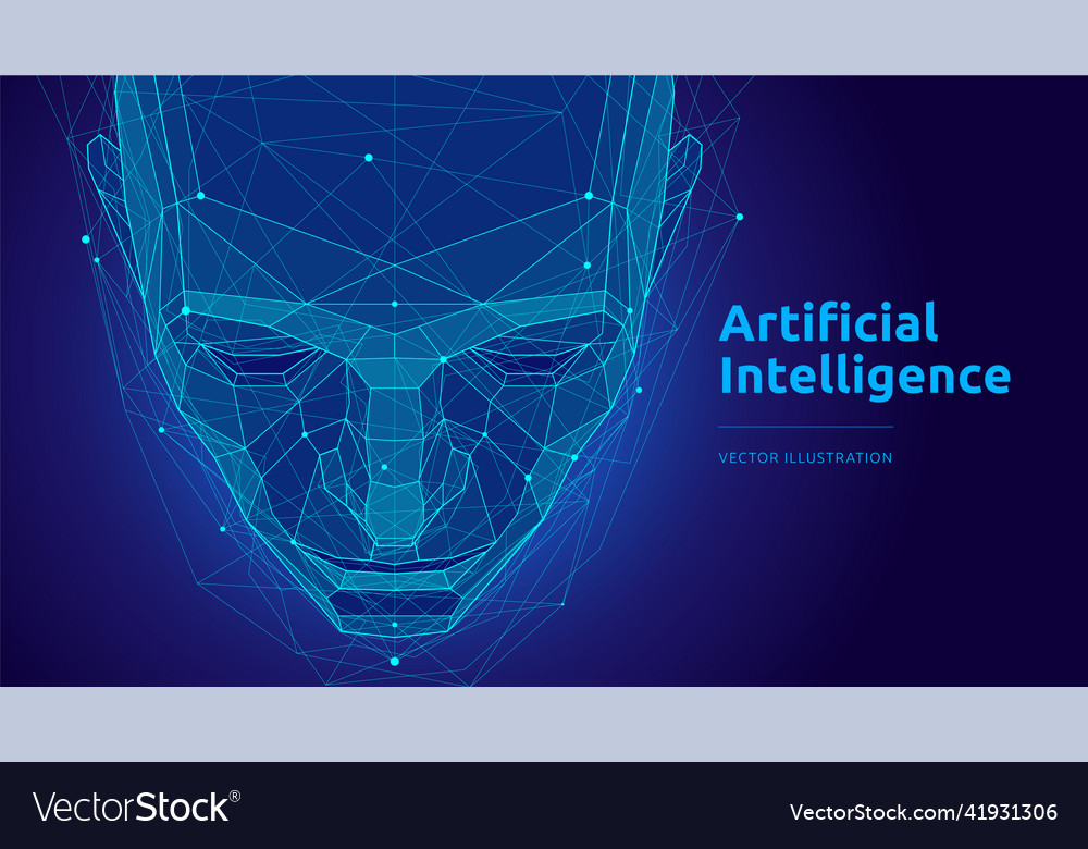 Artificial intelligence ai concept background Vector Image