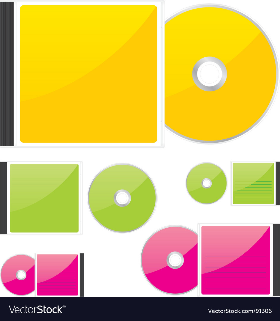 Compact disks Royalty Free Vector Image - VectorStock