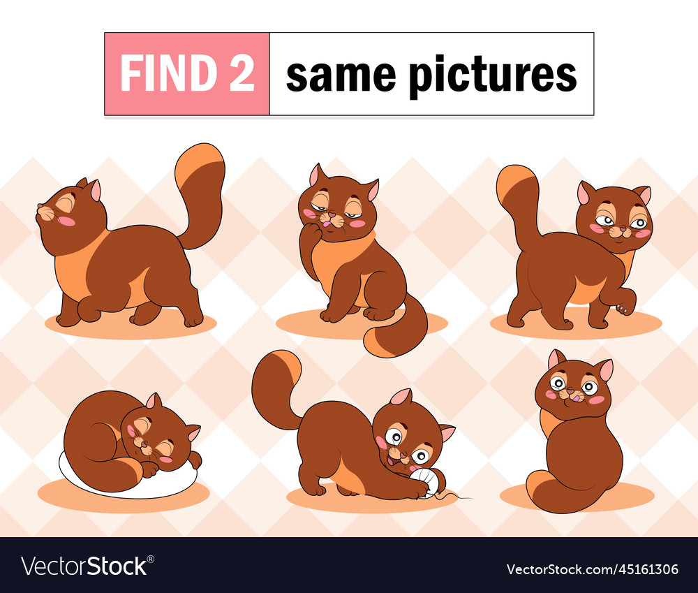 Cute cats set Royalty Free Vector Image - VectorStock