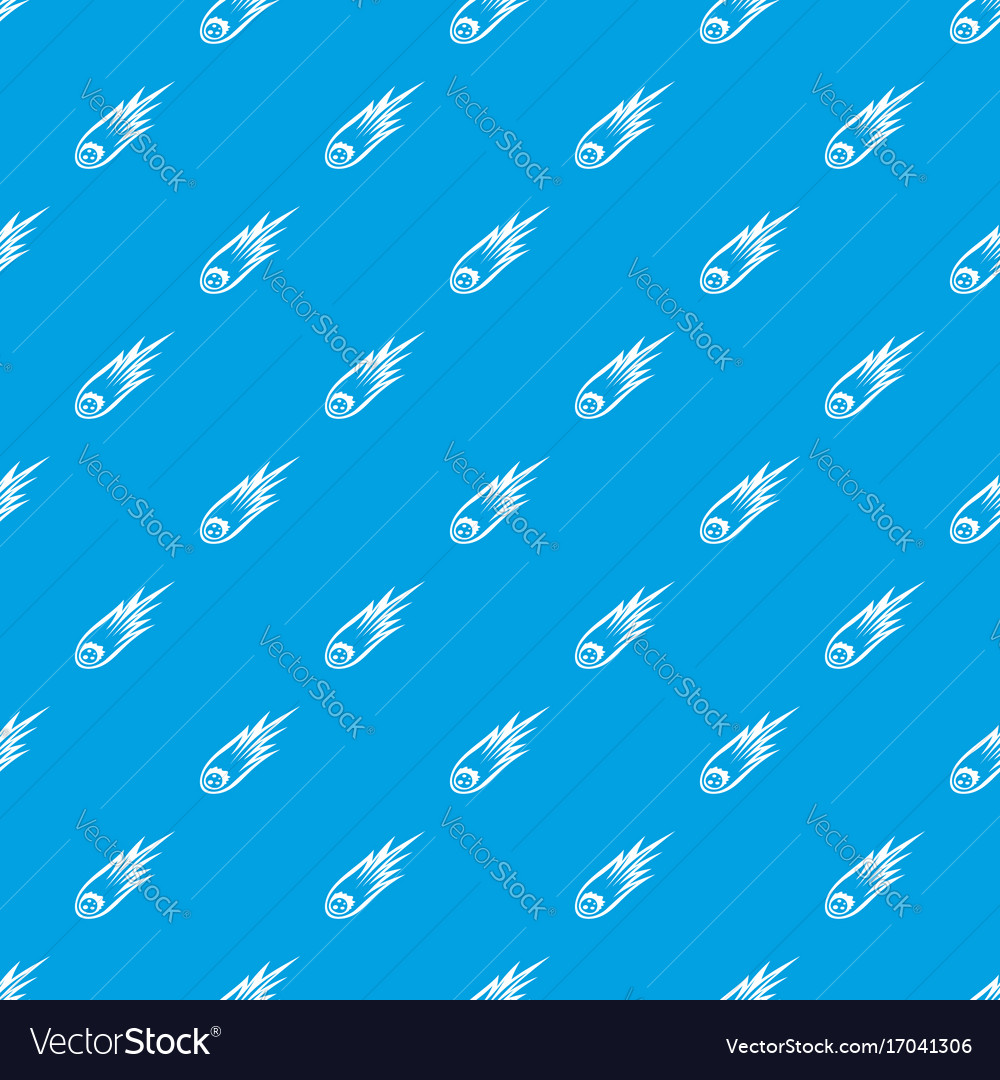 Falling meteor with long tail pattern seamless Vector Image