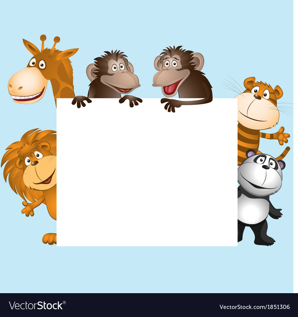 Funny animals Royalty Free Vector Image - VectorStock