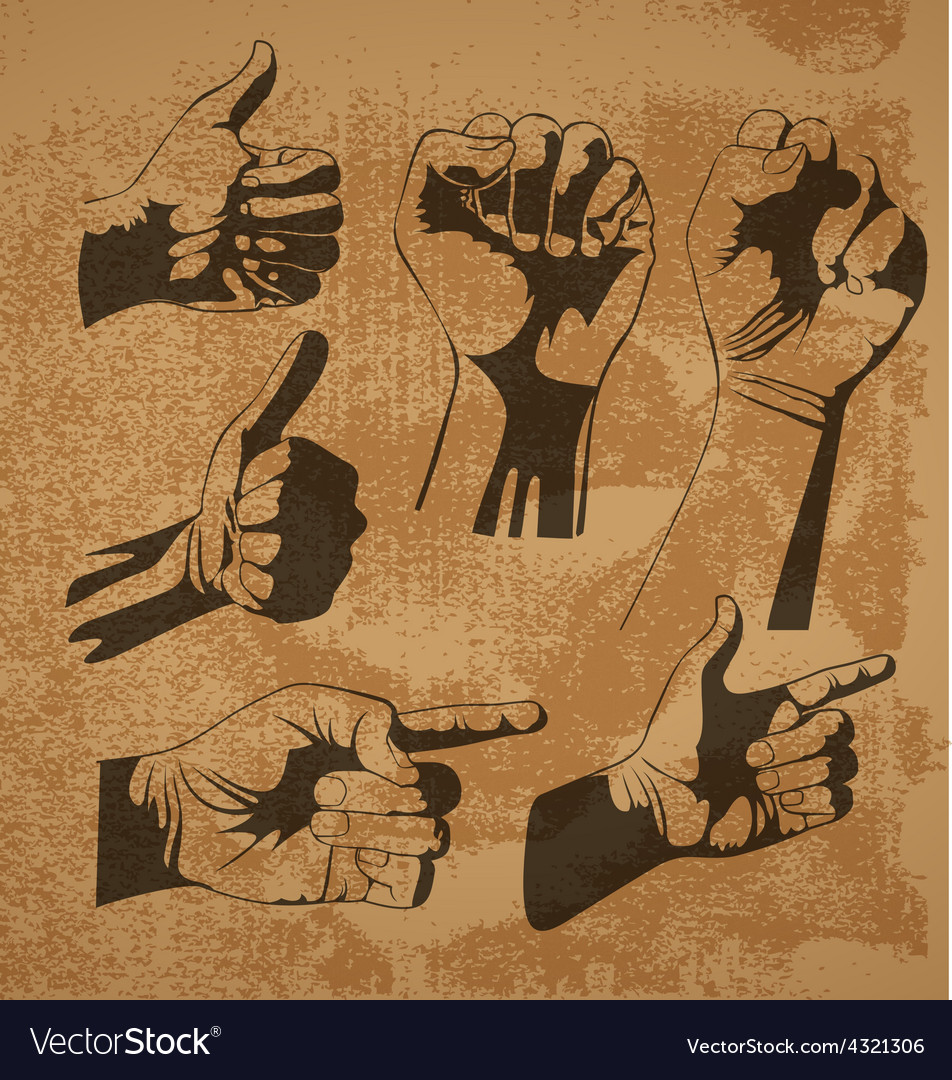 Hand Royalty Free Vector Image - VectorStock