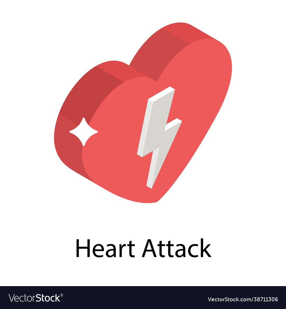 Heart attack Royalty Free Vector Image - VectorStock