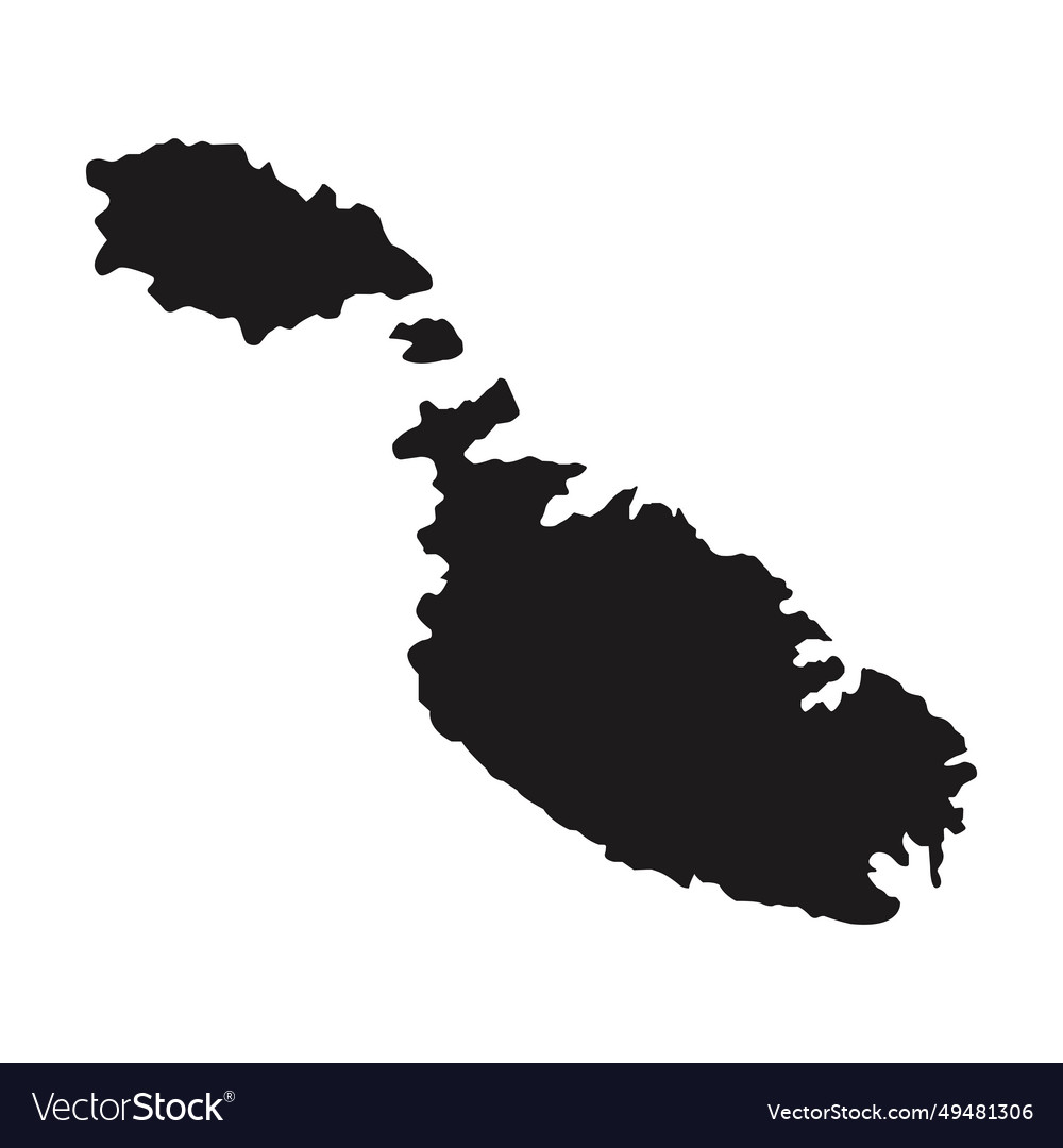 Malta map icon Royalty Free Vector Image - VectorStock