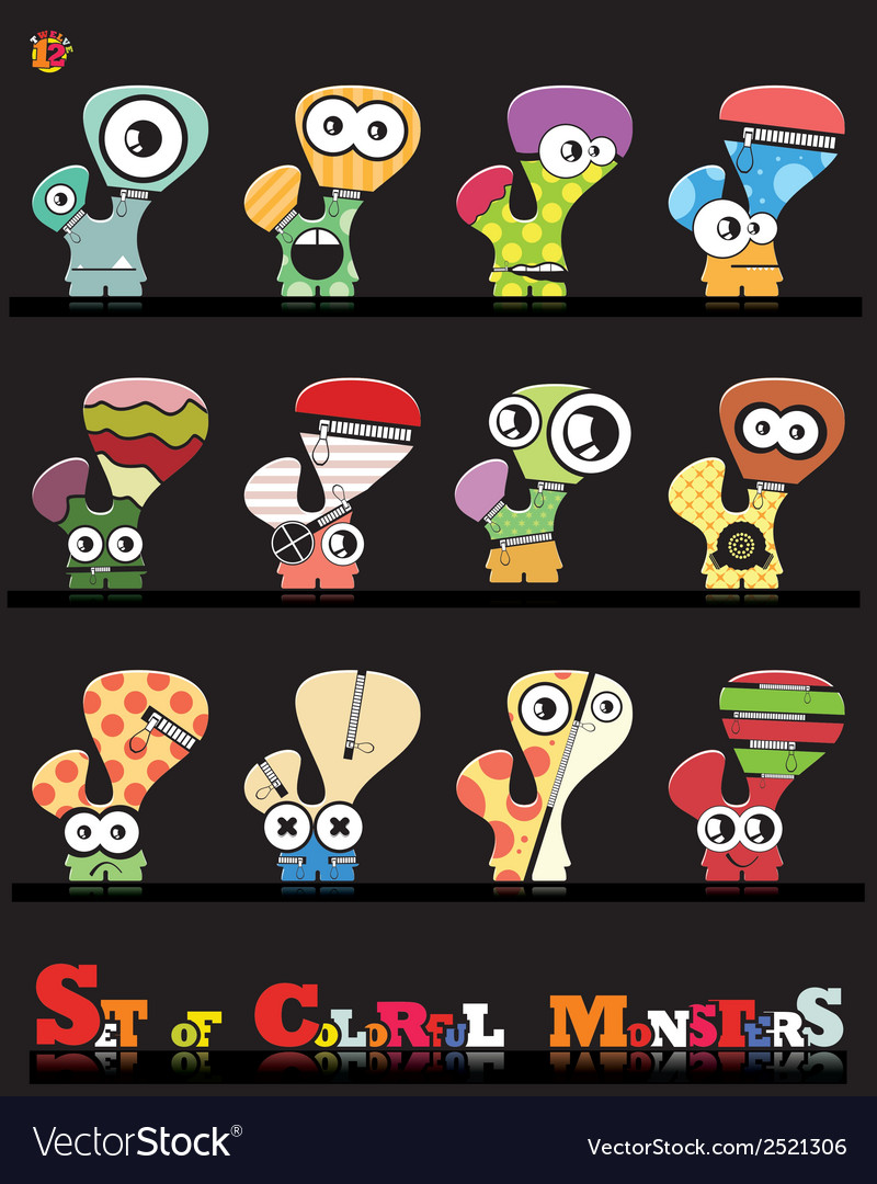 Monsters Royalty Free Vector Image - VectorStock