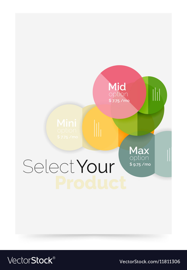 Option select infographic banner Royalty Free Vector Image