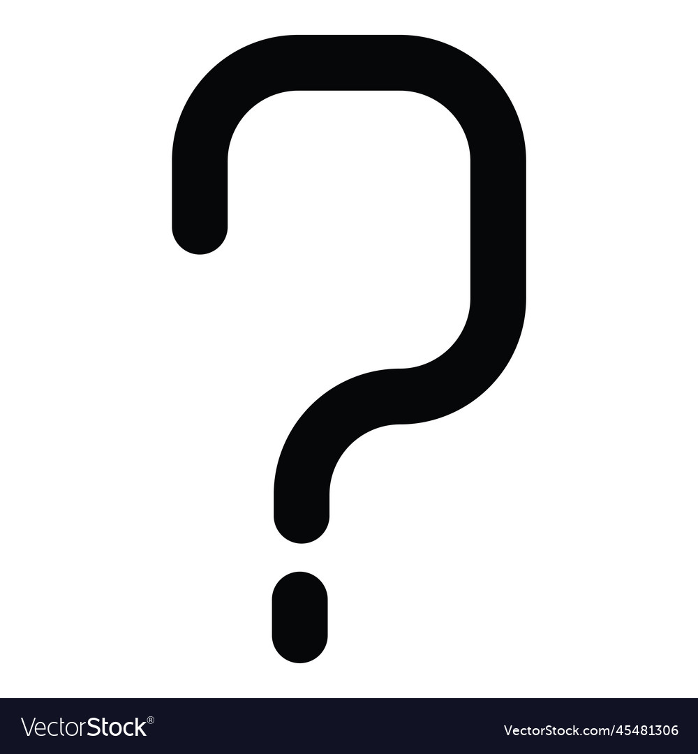 Question mark icon design template isolated Vector Image