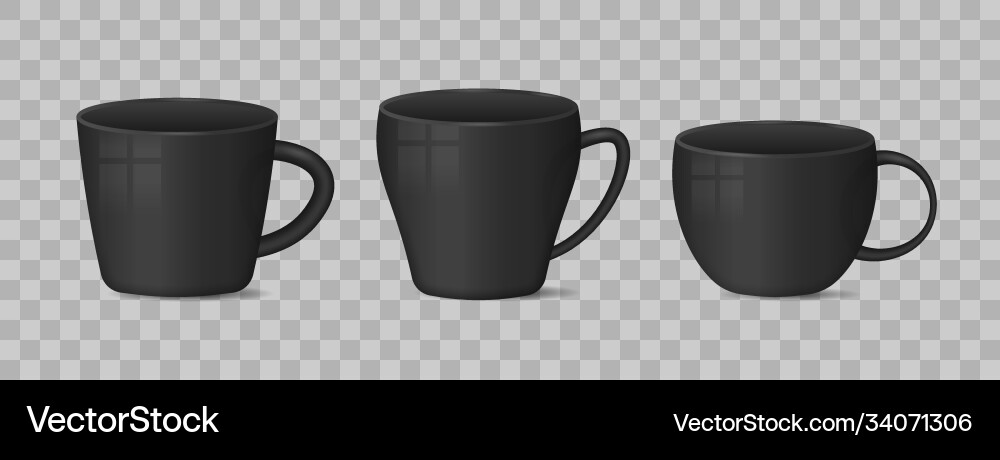 Realistic blank mug Royalty Free Vector Image - VectorStock