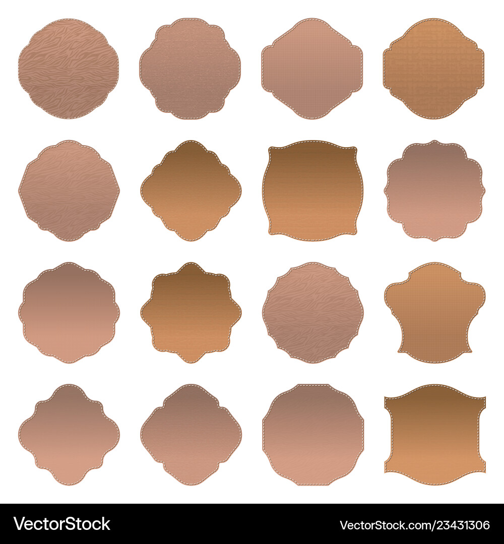 Set blank vintage textured design elements Vector Image