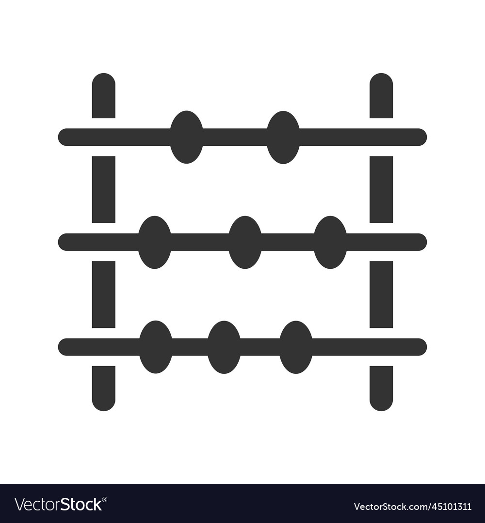 Abacus count icon Royalty Free Vector Image - VectorStock