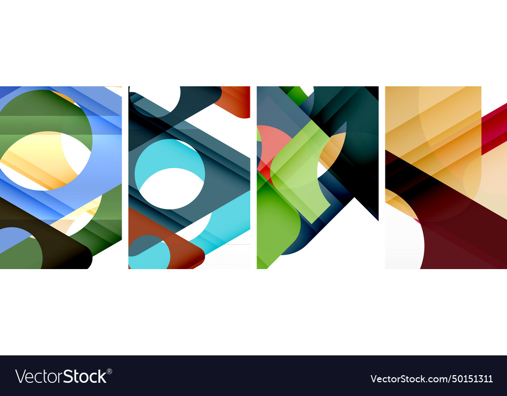 Abstract background set featuring captivating Vector Image