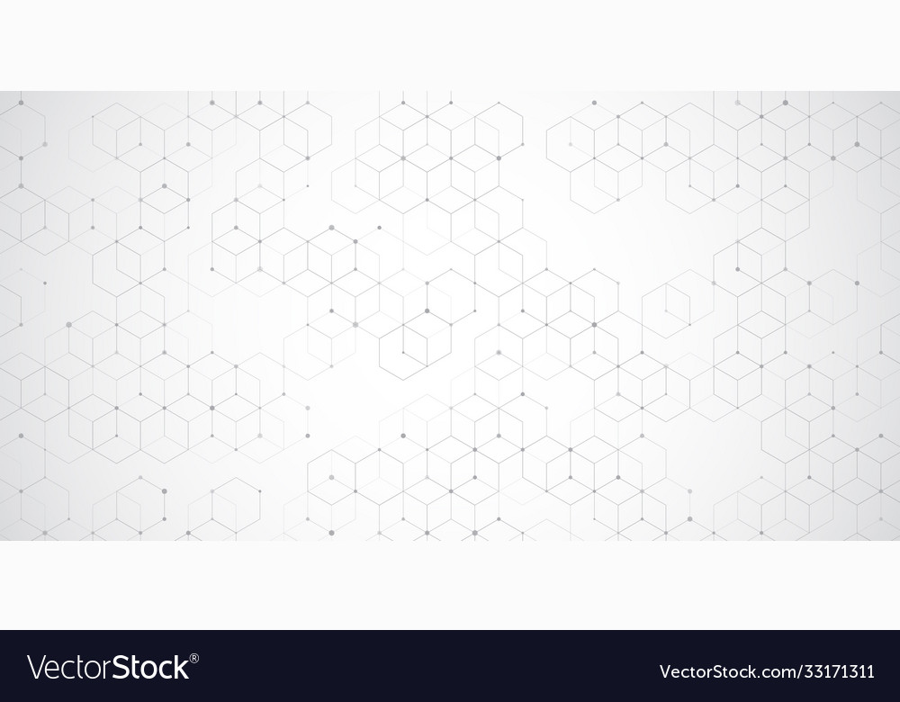 Abstract background with modern hexagonal grid Vector Image