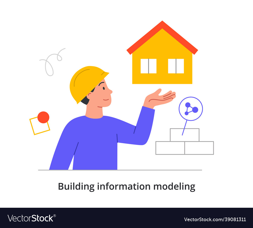 Building project concept Royalty Free Vector Image